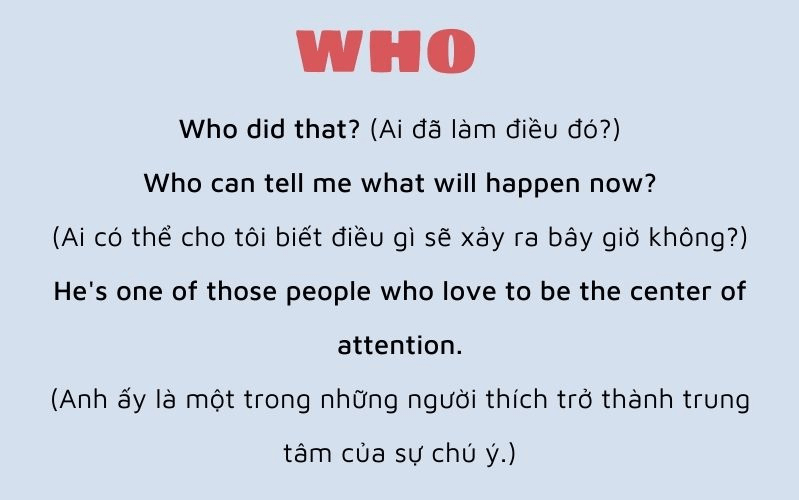 Cách Dùng Who Whom Which That Whose - GPA English Education